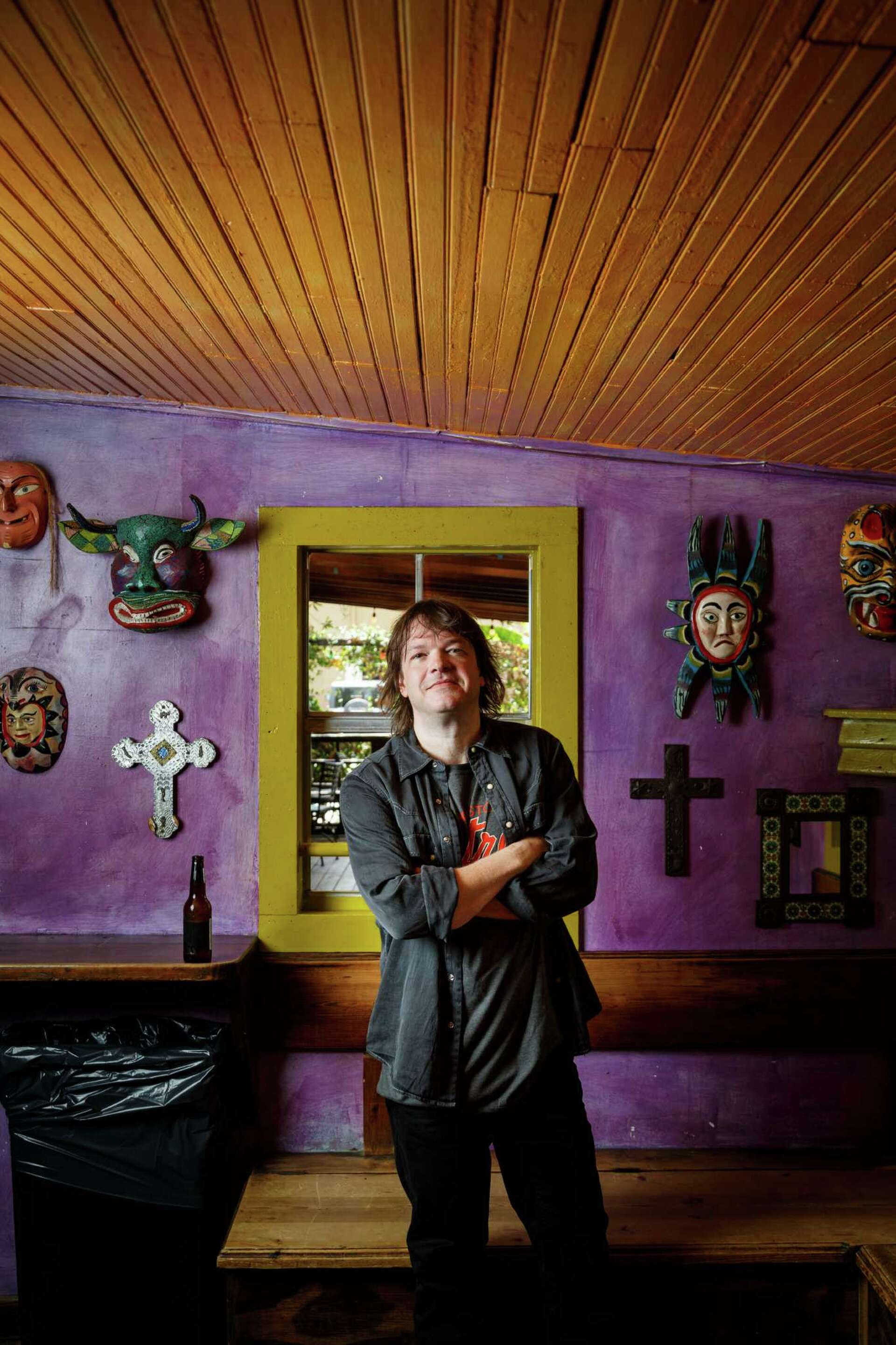Musician Mike Stinson is happy to party by himself