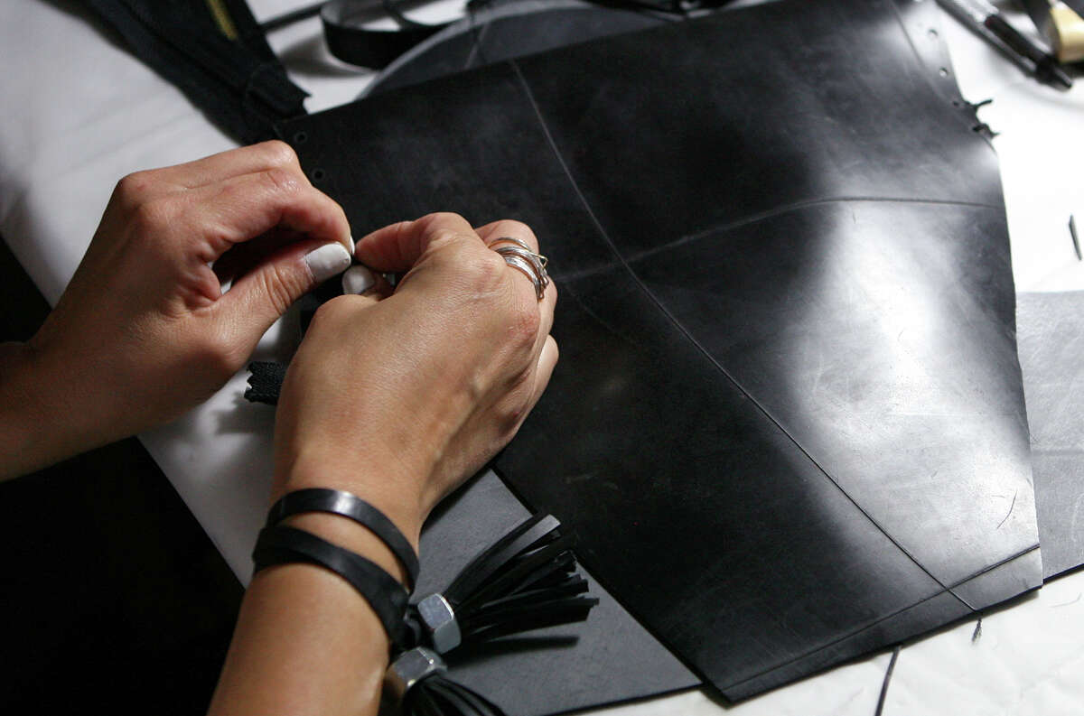 Local designer creates inner tube handbags