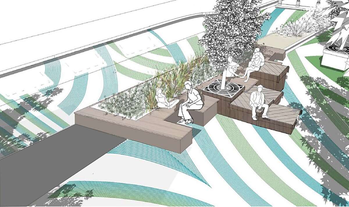 Oakland's Latham Square becomes pedestrian plaza