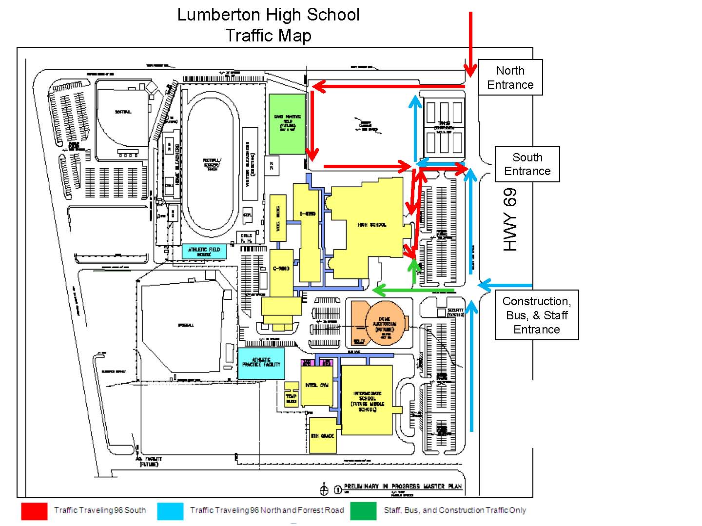 New traffic plan around Lumberton schools