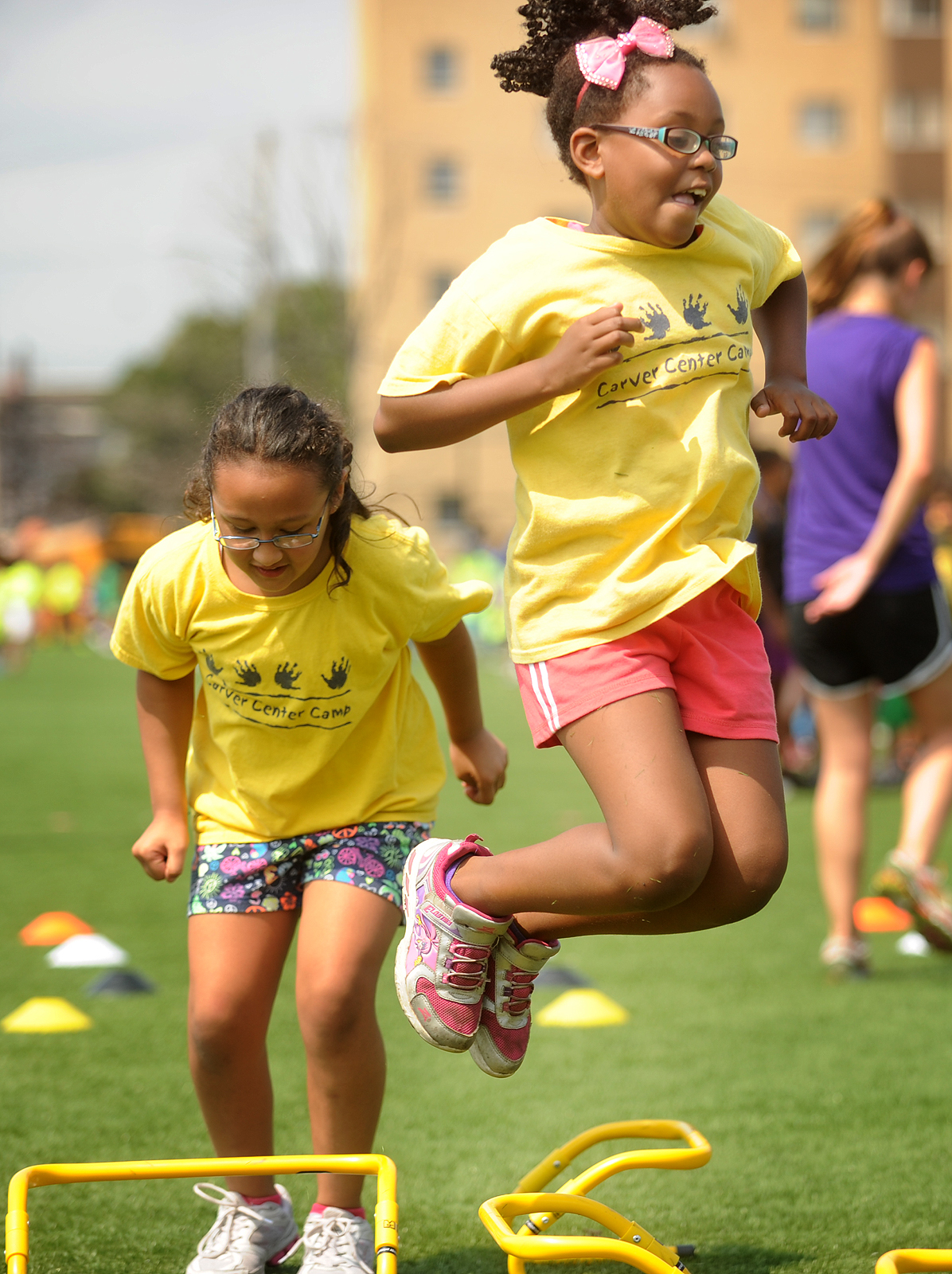 Matthews happily lends a hand to Chelsea Cohen Fitness Academy Jamboree