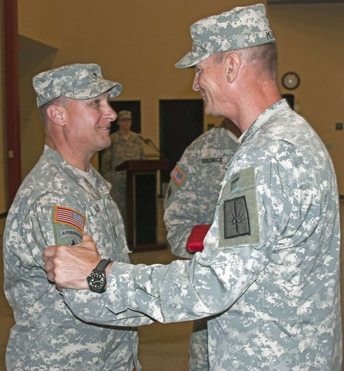 Infantry commander adds a star