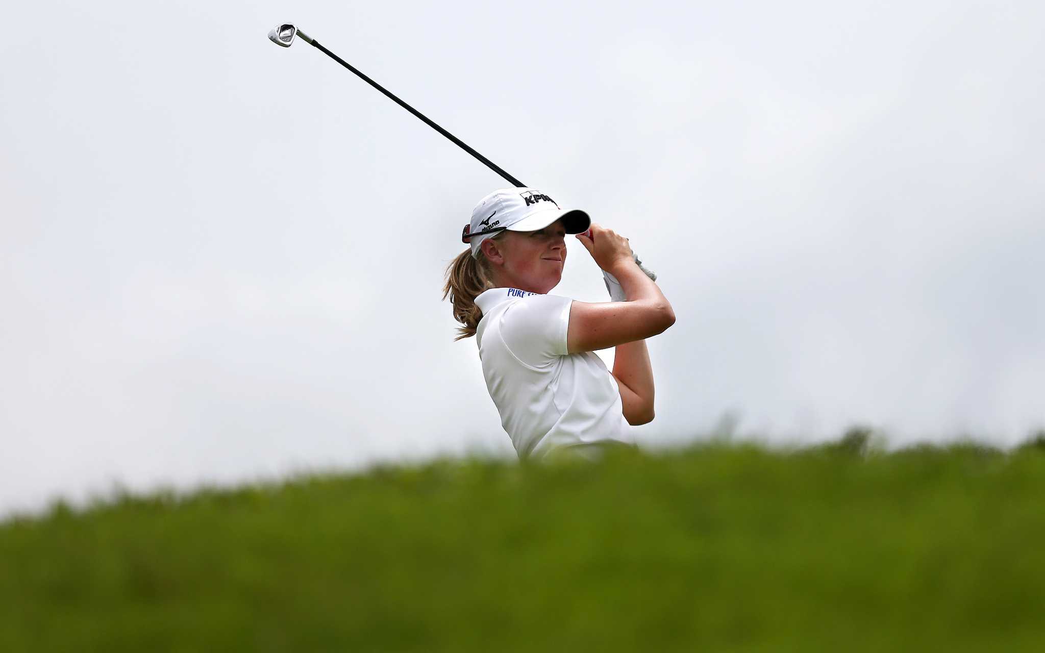 Lewis has overcome scoliosis in her rise to golf stardom