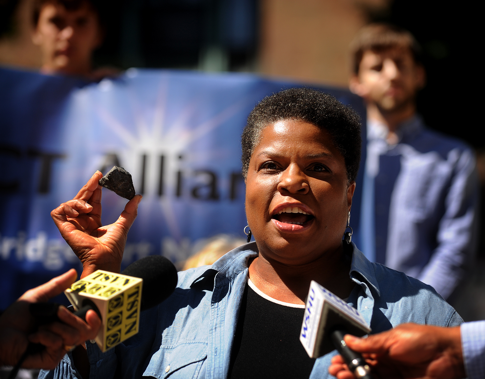 Protesters again target coal-burning plant