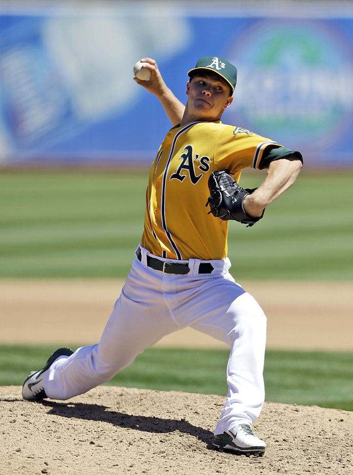 Gray dominant as A's top Houston 5-0