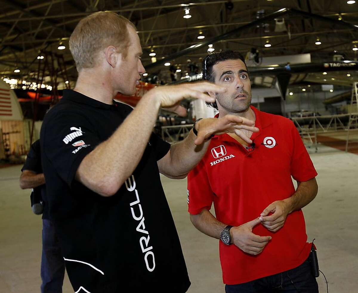 IndyCar champ Franchitti visits Oracle Team USA headquarters