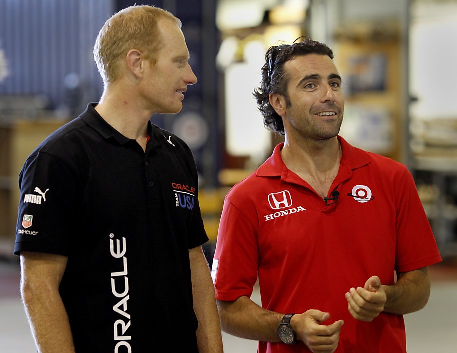 IndyCar champ Franchitti visits Oracle Team USA headquarters