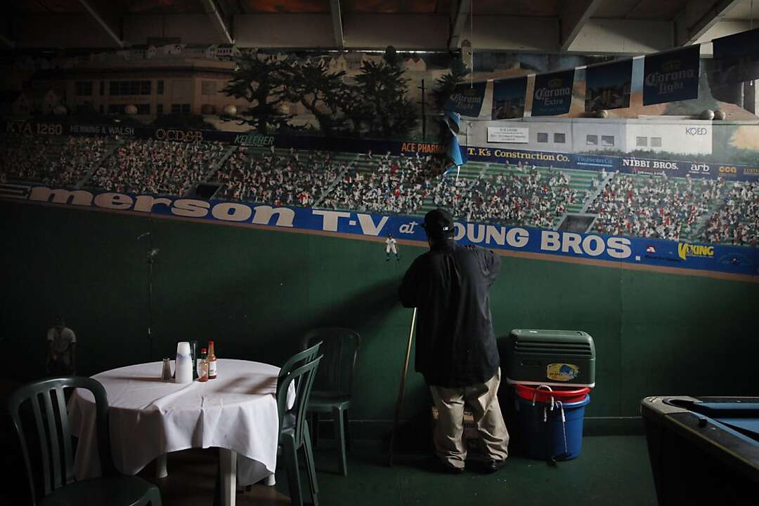 Disaster strikes for barroom's baseball mural