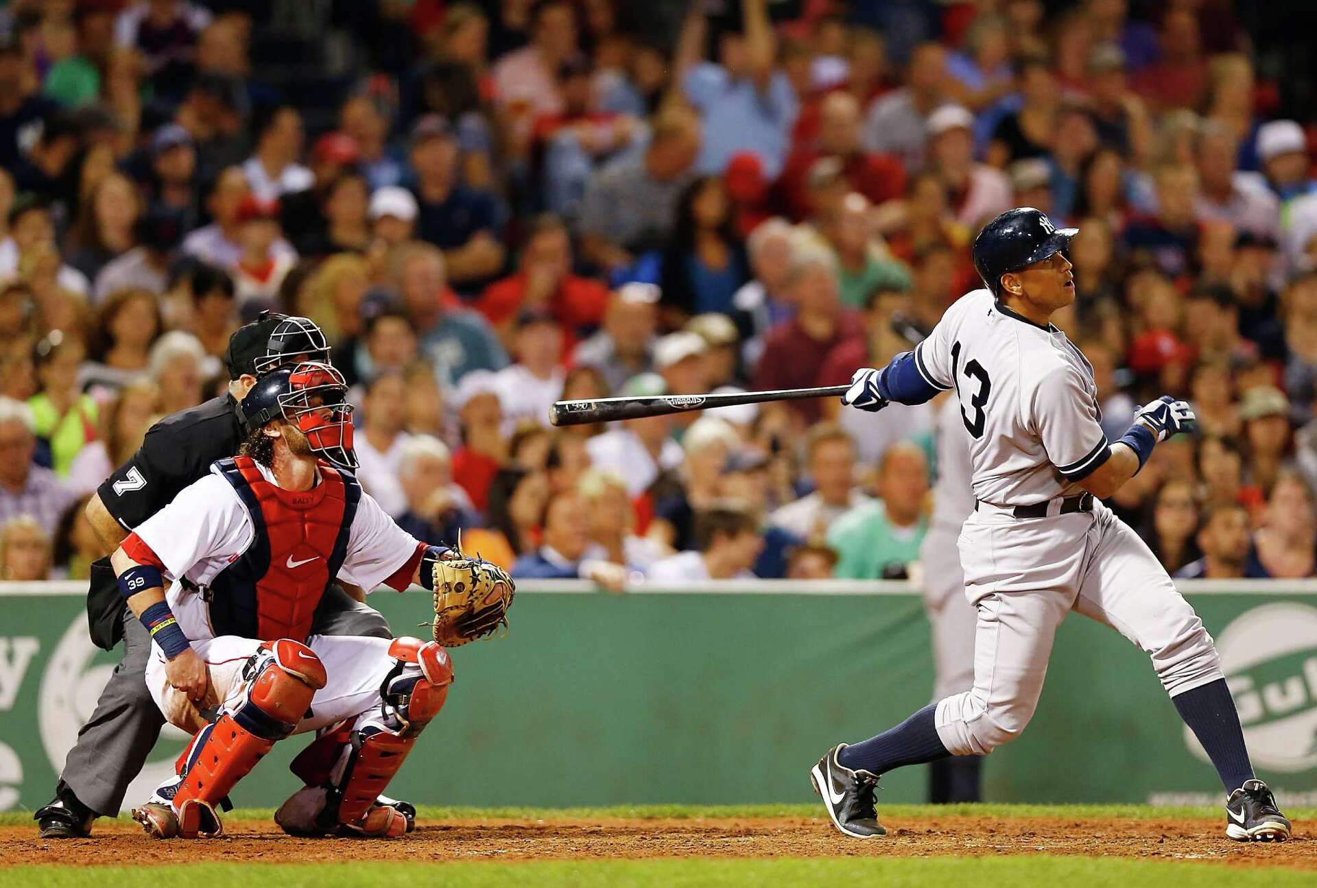 A-Rod hit by pitch in nasty trip to Fenway