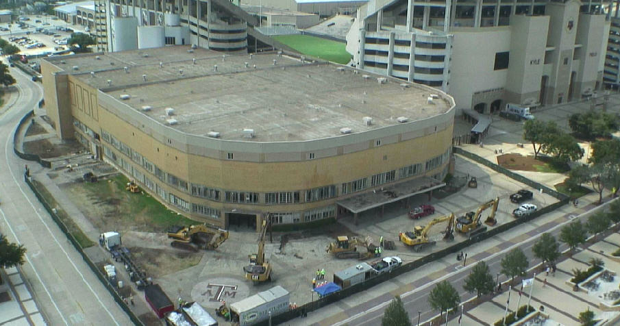 Construction crew uncovers surprise during demolition at A&M stadium