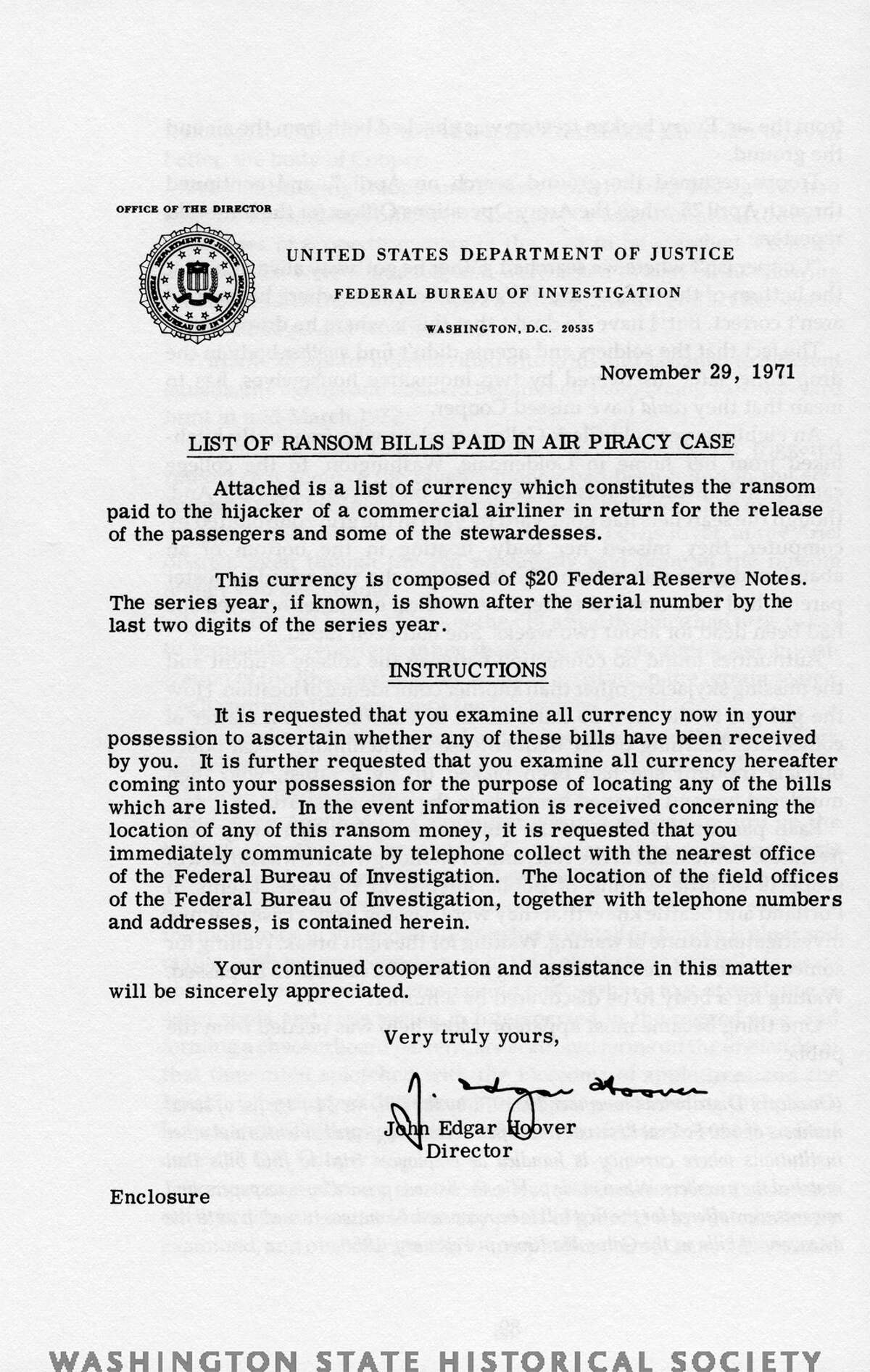 D.B. Cooper: More new evidence of parachute believed found