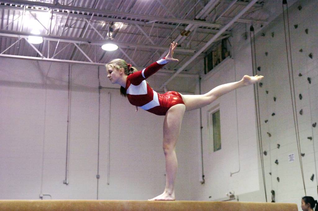 Greenwich High gymnastics splits tri-meet, Freda reaches 1,000-point ...