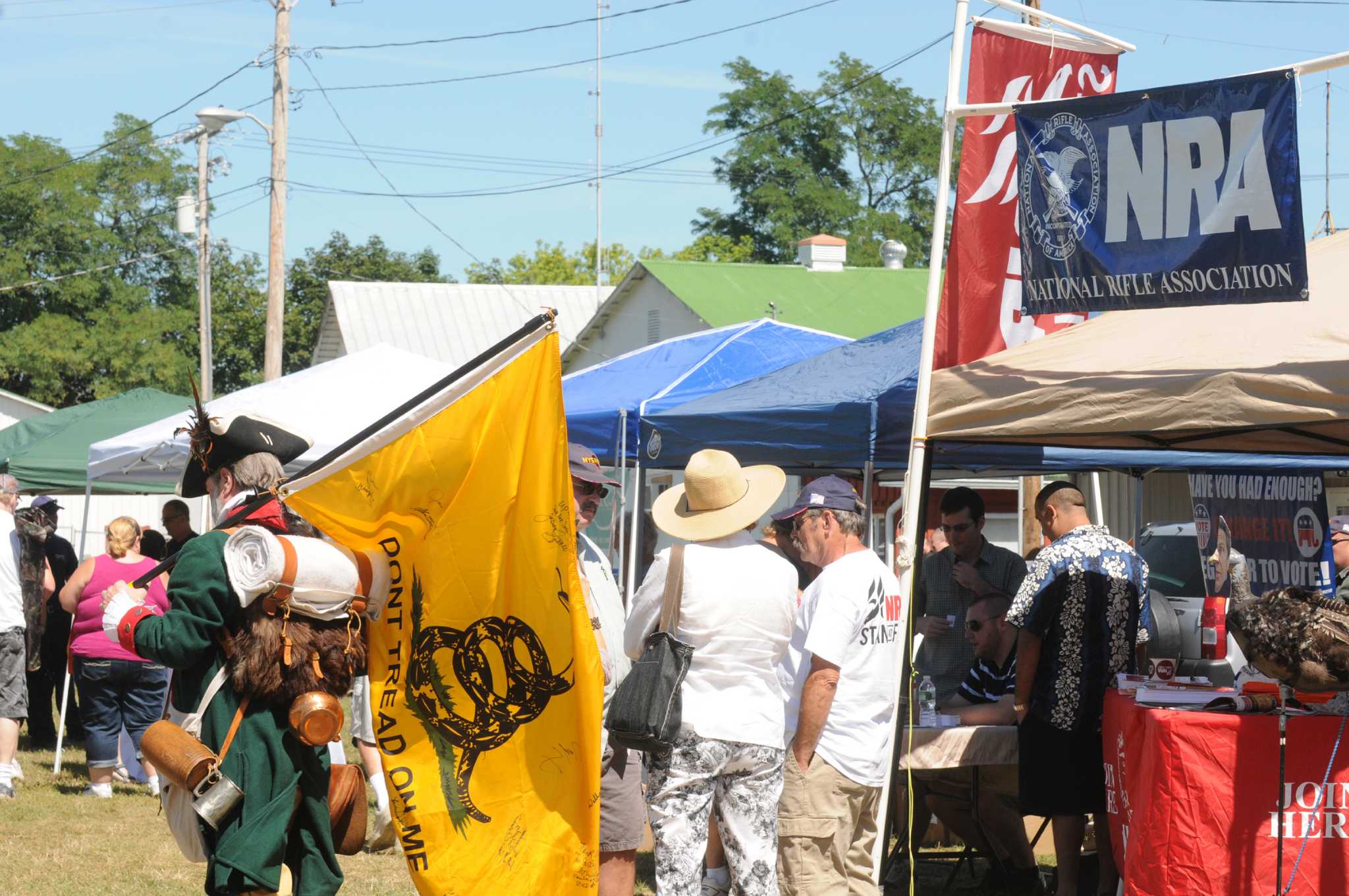 Devoted few at freedom festival
