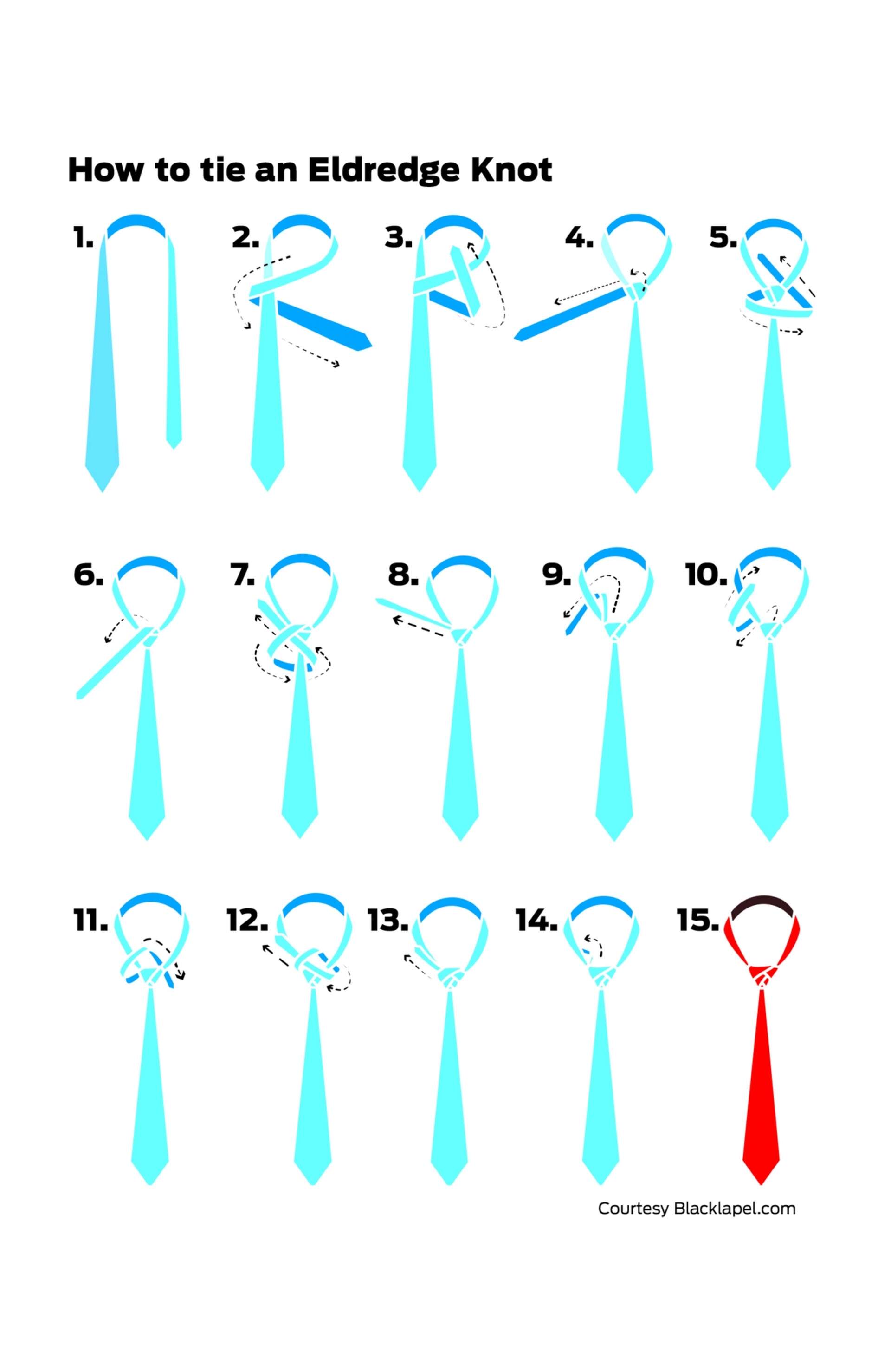 14-step Eldredge knot makes fashion statement