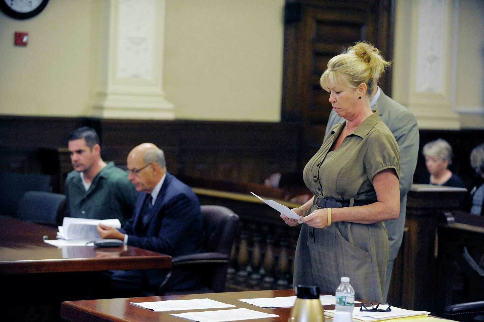 Killer faces victim's family