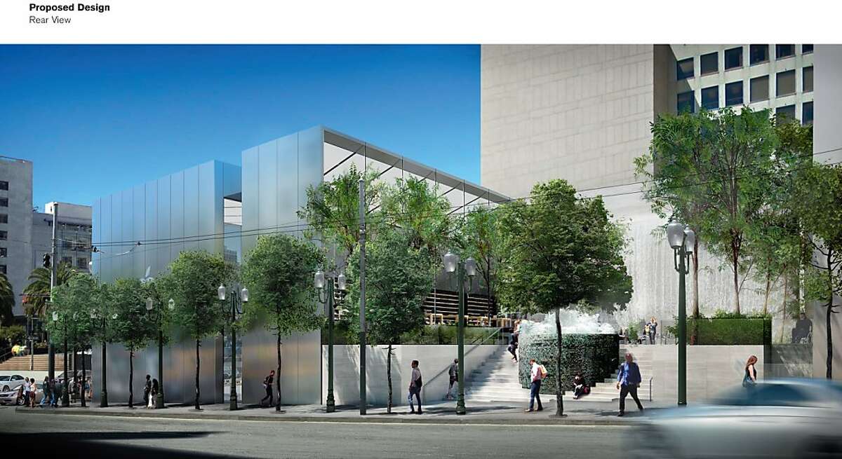 Apple Store's new design preserves fountain