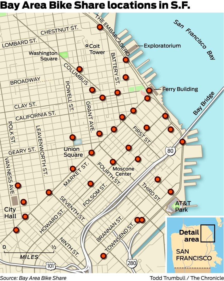 Bay Area Bike Share program about to begin