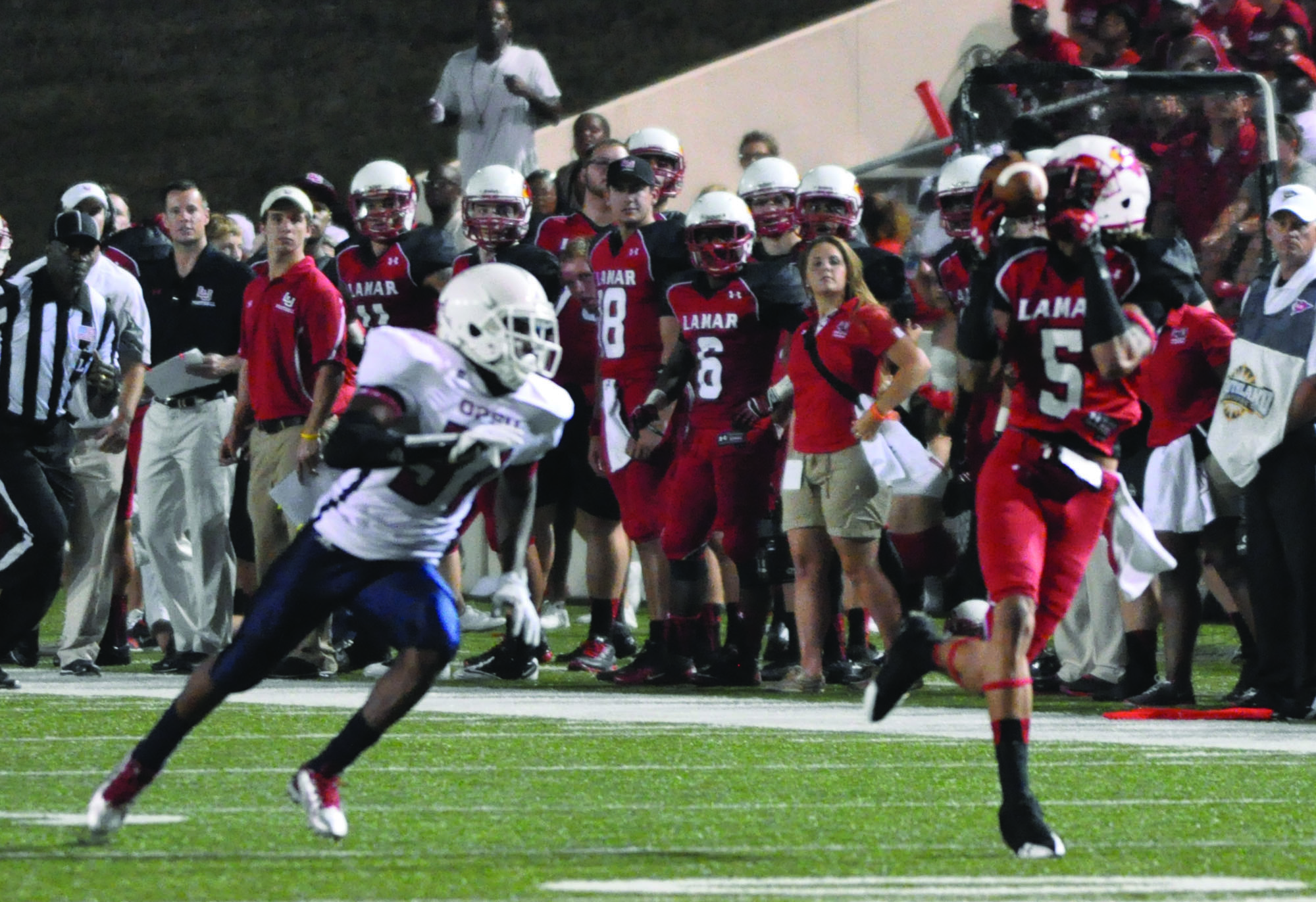 Lamar football makes program history in 75-0 win