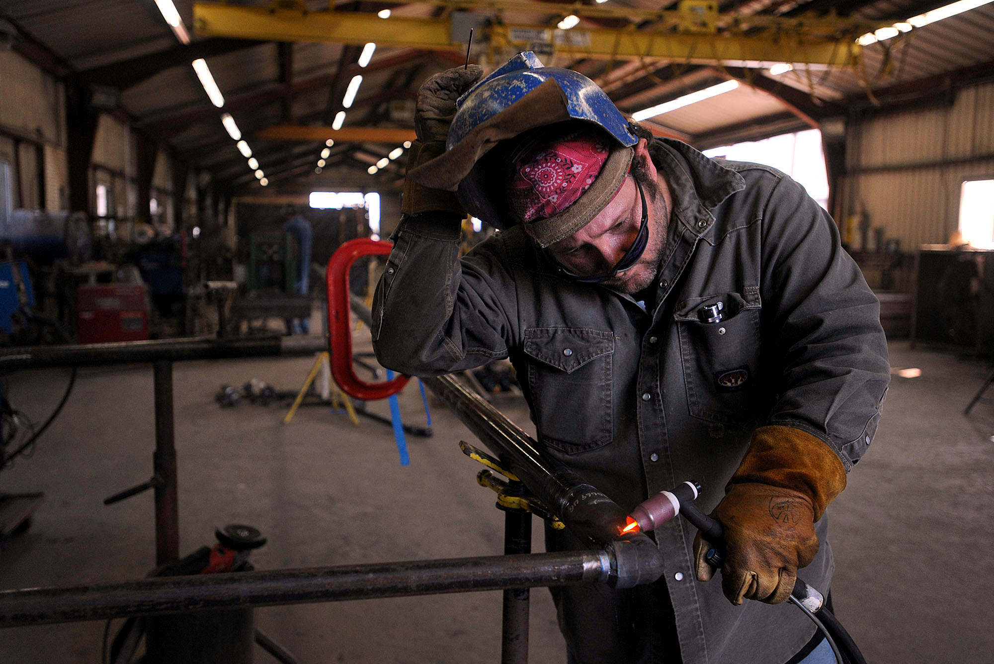 Pipe workers benefiting from influx of industrial projects