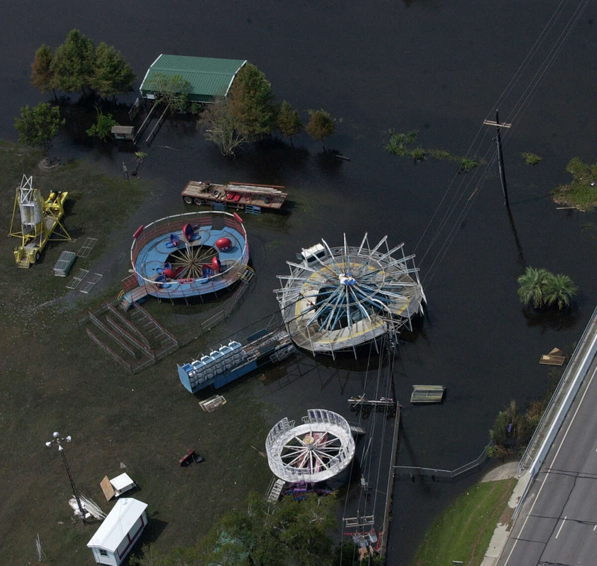 Aerial photos of Hurricane Ike damage