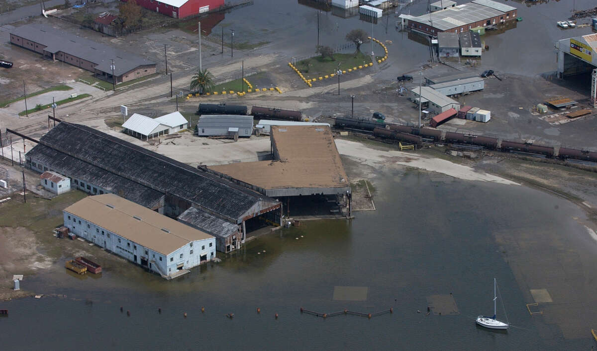 Aerial photos of Hurricane Ike damage