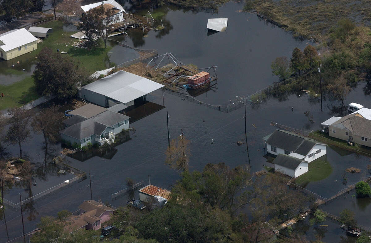 Aerial photos of Hurricane Ike damage