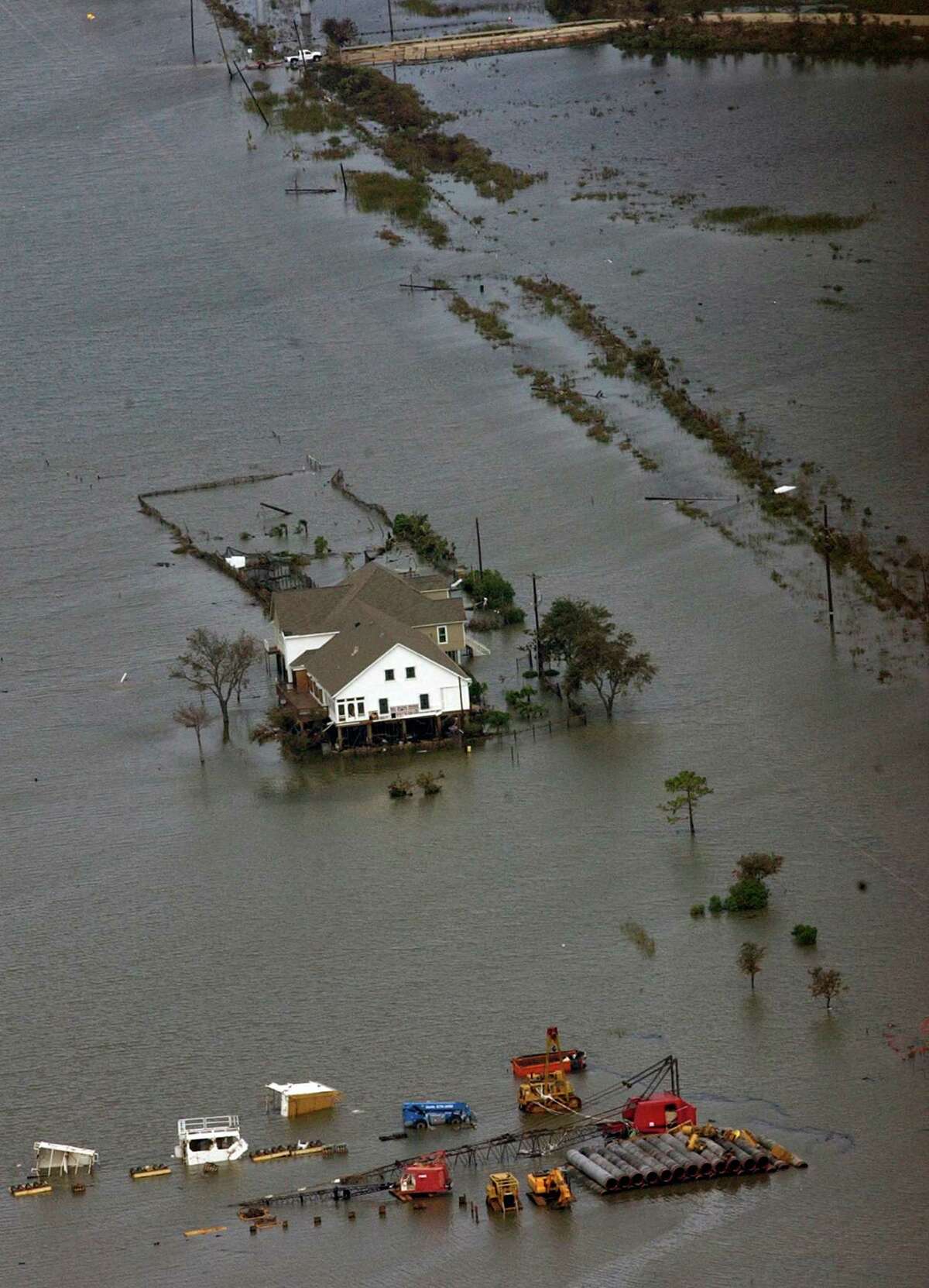 Aerial photos of Hurricane Ike damage