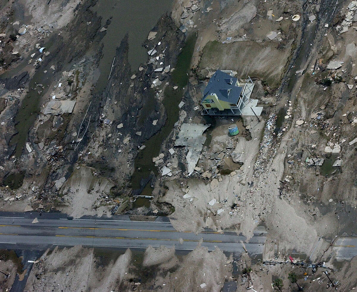 Aerial photos of Hurricane Ike damage