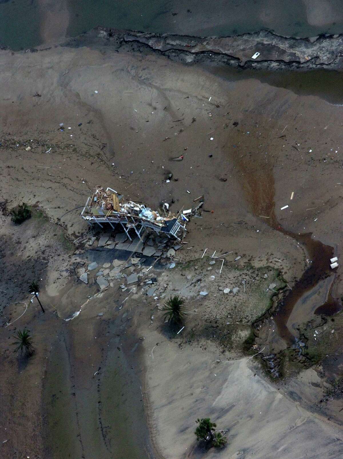 Aerial photos of Hurricane Ike damage