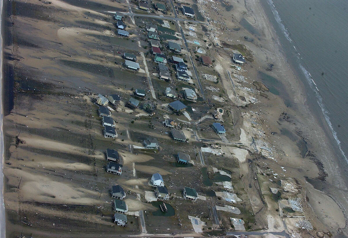 Aerial photos of Hurricane Ike damage