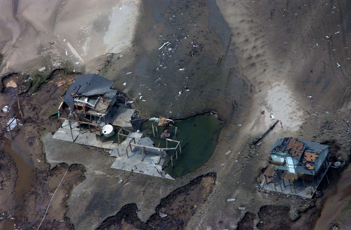 Aerial photos of Hurricane Ike damage