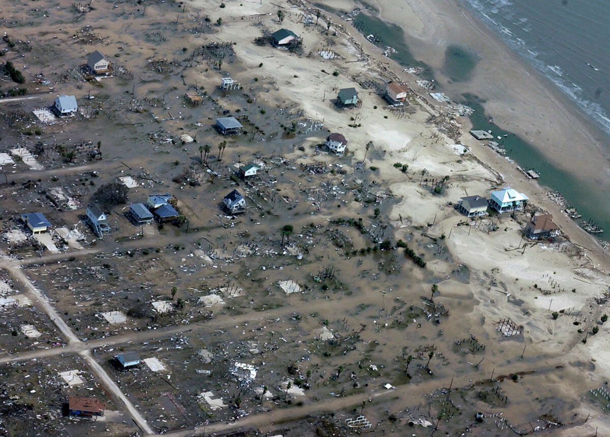 Aerial photos of Hurricane Ike damage