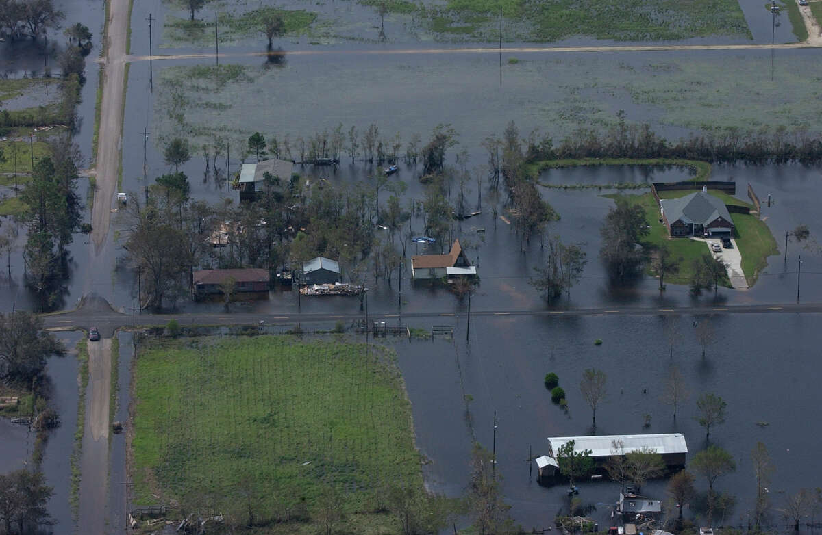 Aerial photos of Hurricane Ike damage