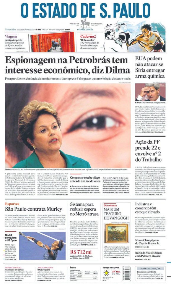 Front Pages from Around the Globe