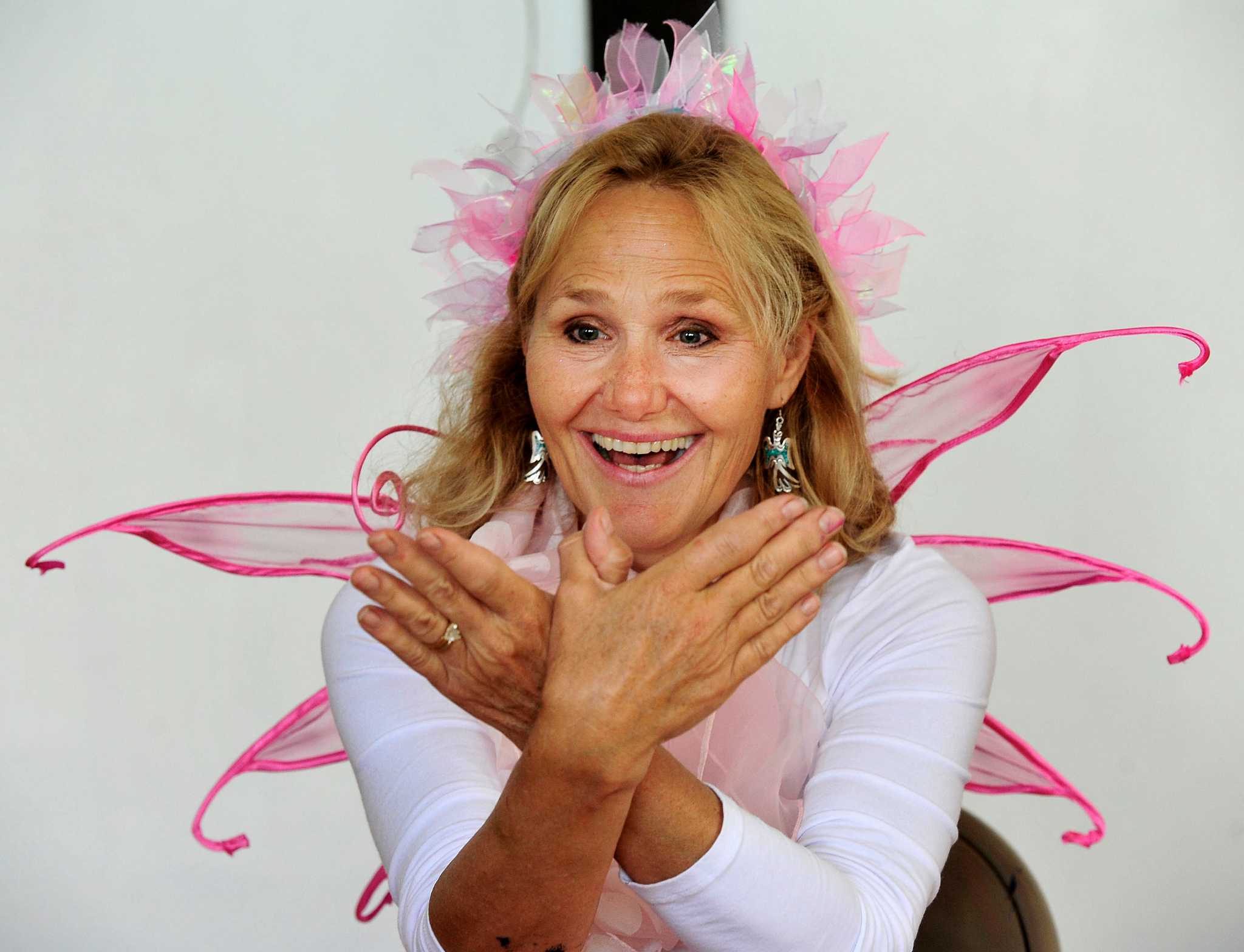 'Elbow Fairy' visits Tilly Foster Farm