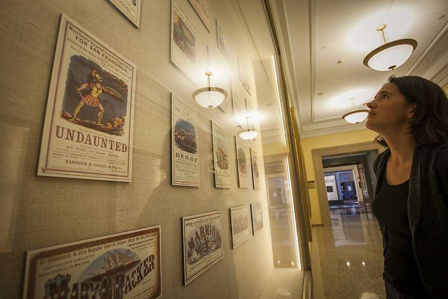 Clipper advertising card exhibit at Bancroft Library - SFGate