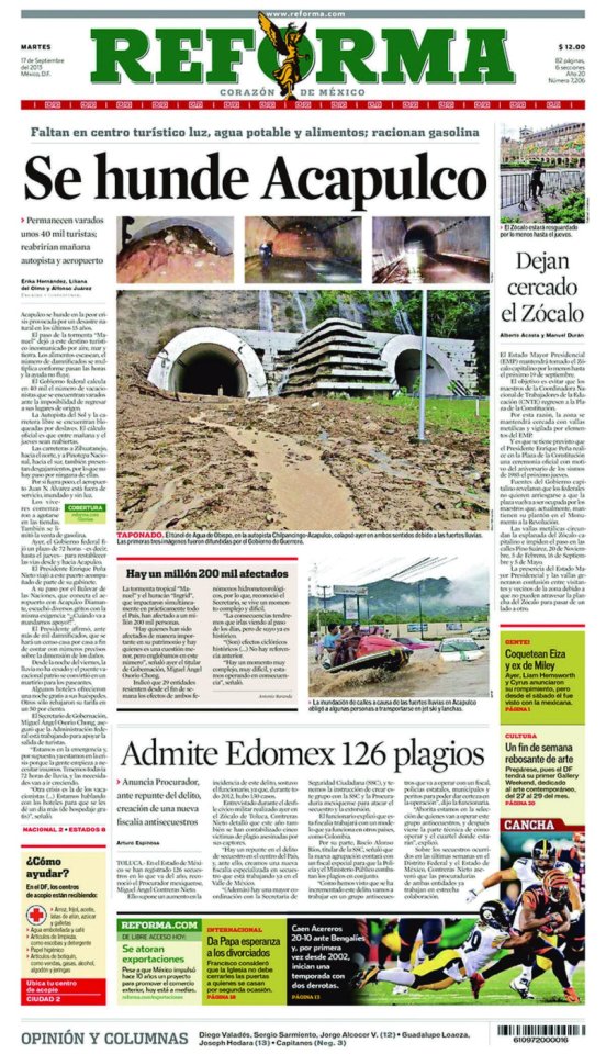 Front Pages from Around the Globe