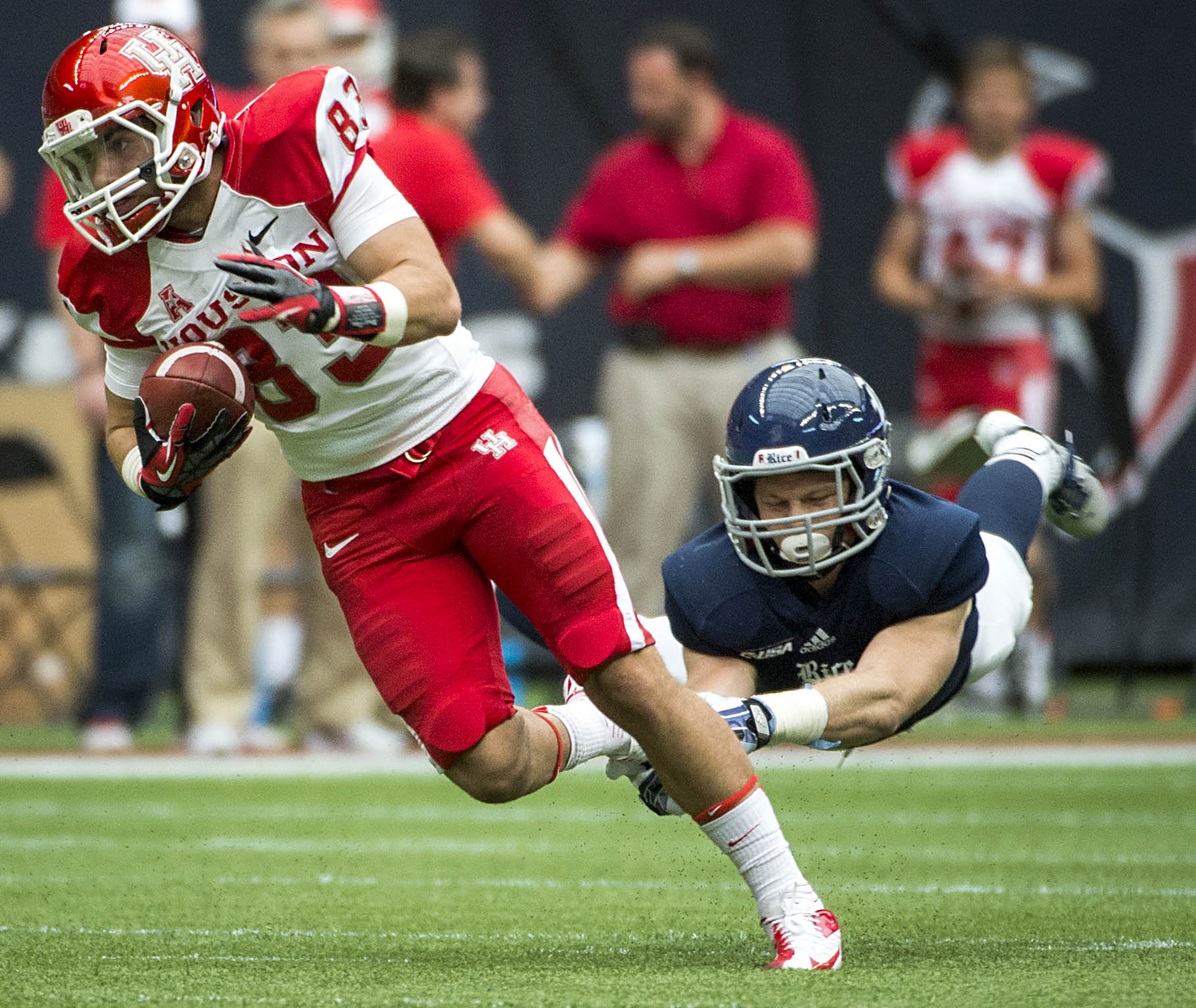Houston retains Bucket with late escape over Rice