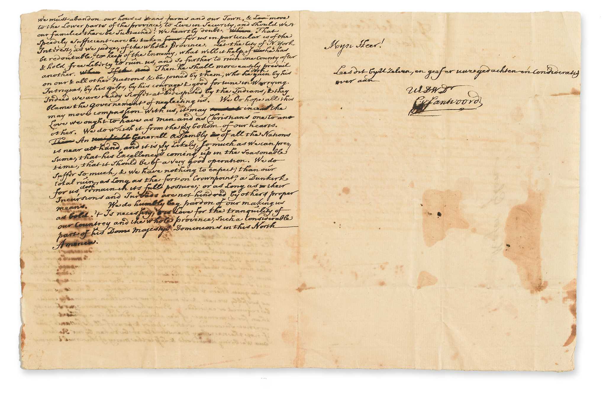 Rare letter to be auctioned