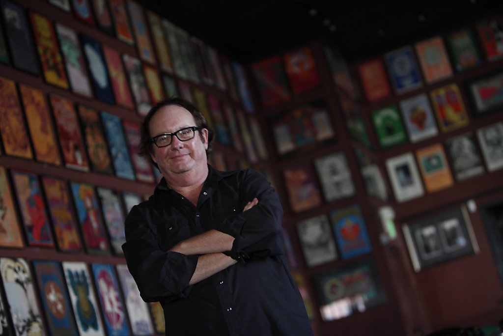 Fillmore's Poster Room filled with walls of sound