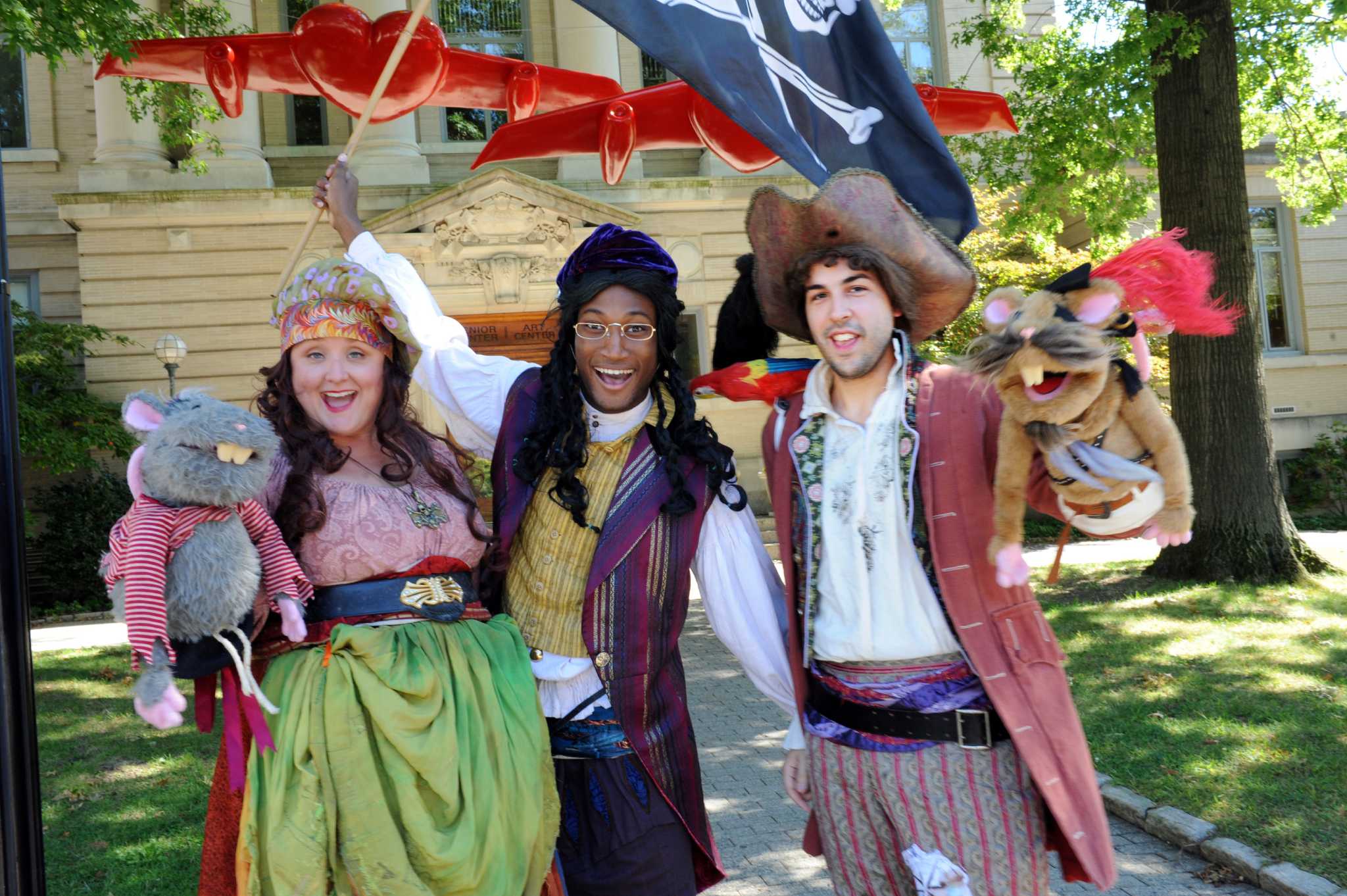 Pirates disembark in Greenwich for a first-time performance