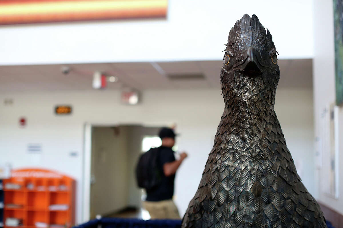 UTSA swift mascot statue took a while