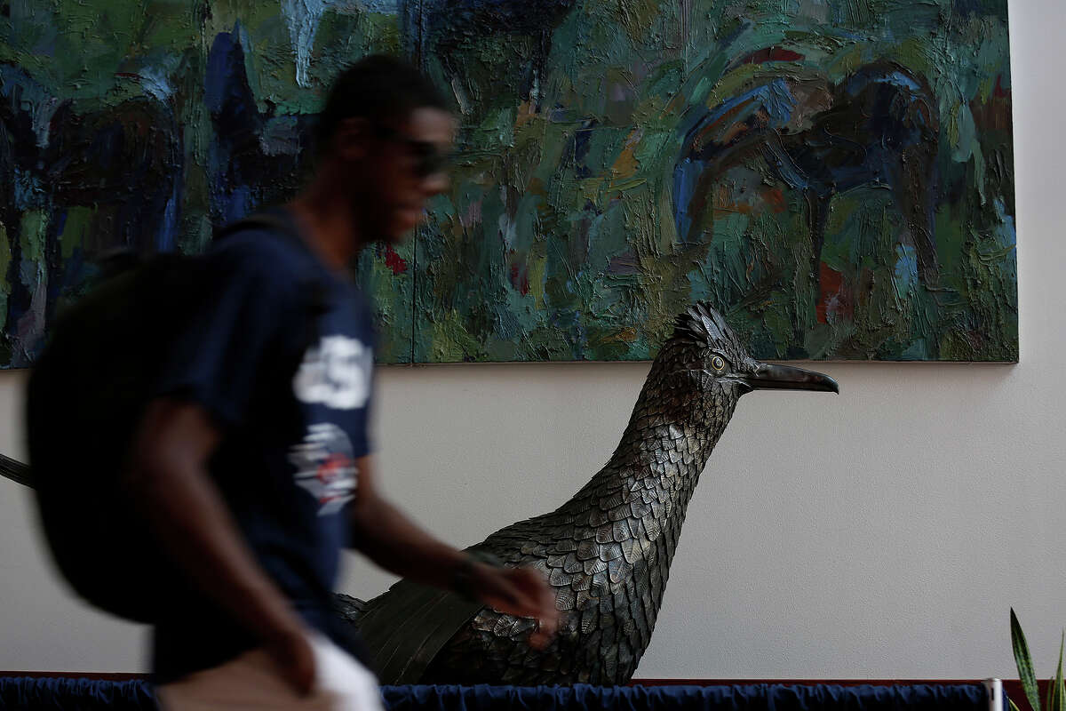 UTSA swift mascot statue took a while