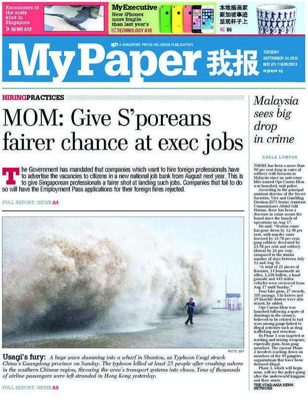 Front Pages from Around the Globe