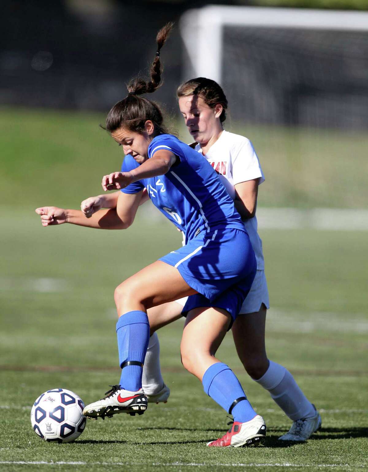 Darien girls soccer blanks New Canaan
