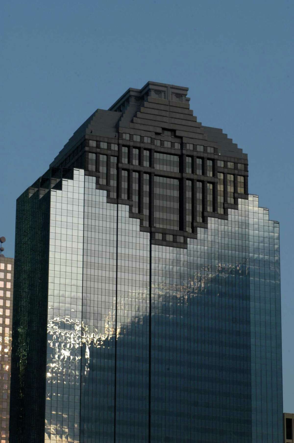 Houston's distinctive 'Mayan temple' skyscraper on the market