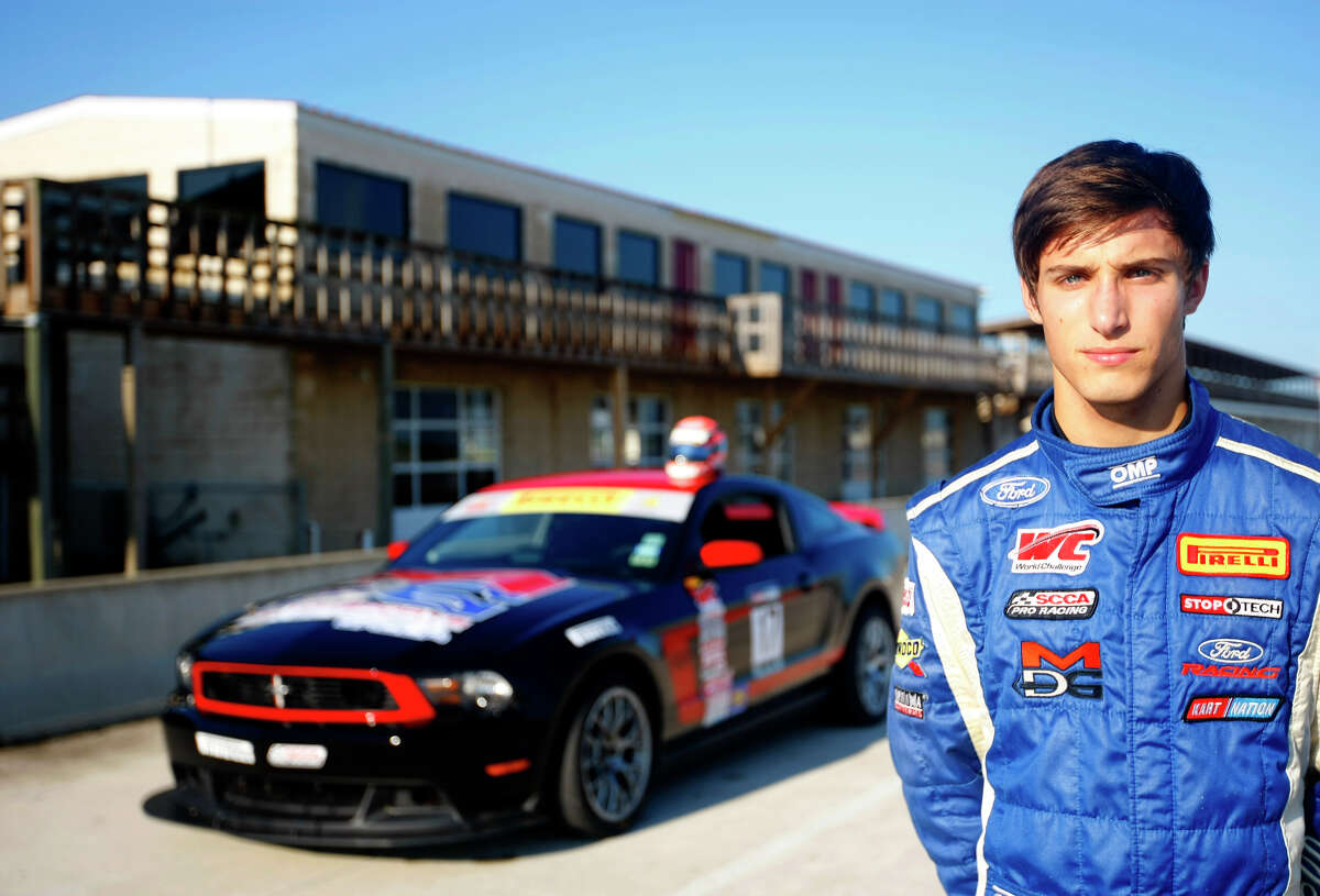 Taking a ride in a professional race car