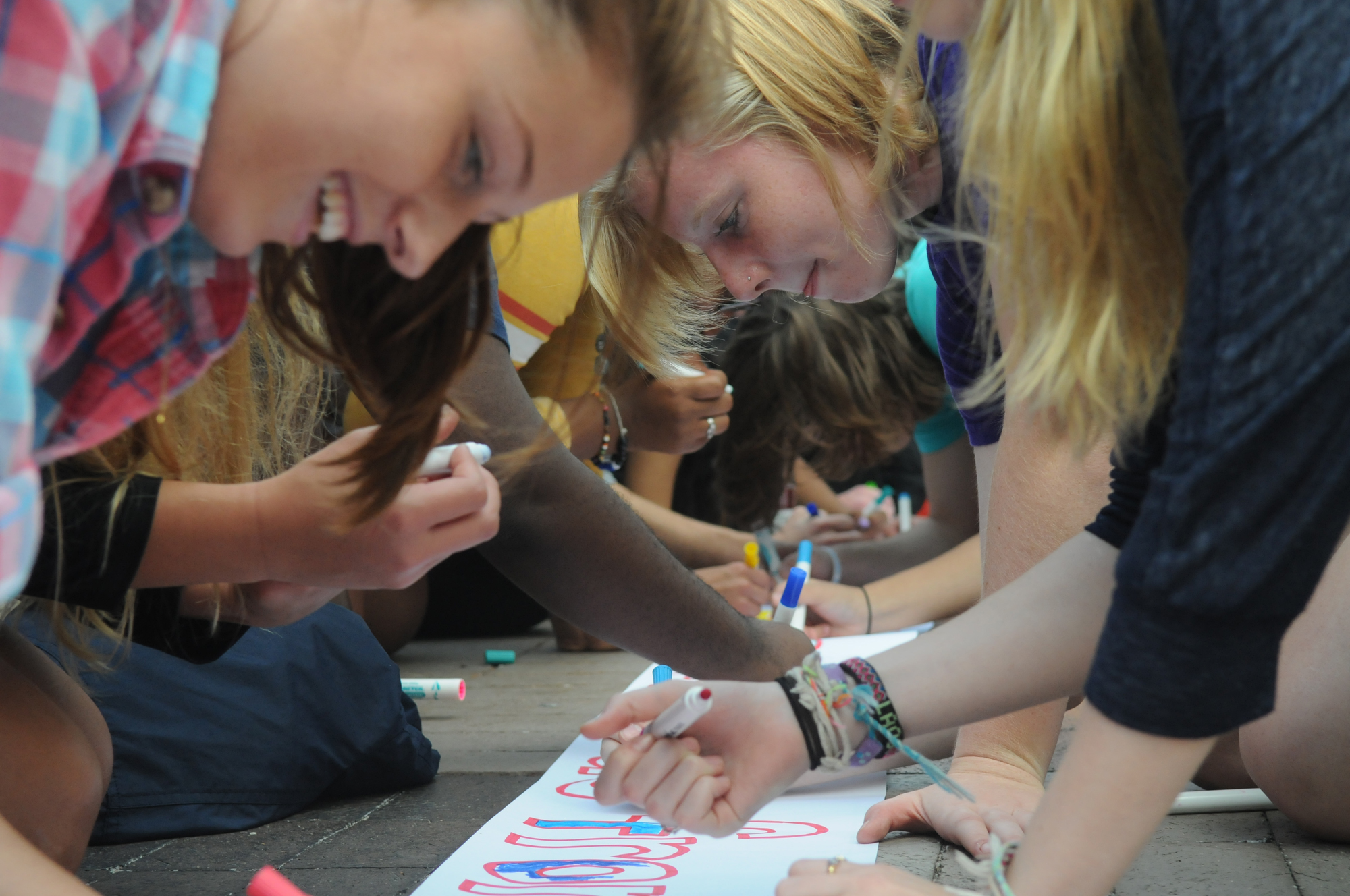 High schoolers make anti-bullying walk