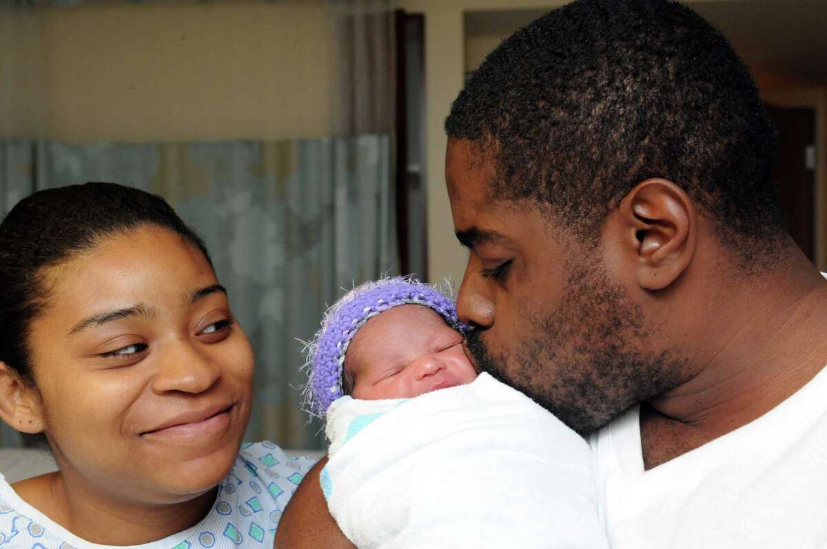 Special delivery: Jaelynn just couldn't wait