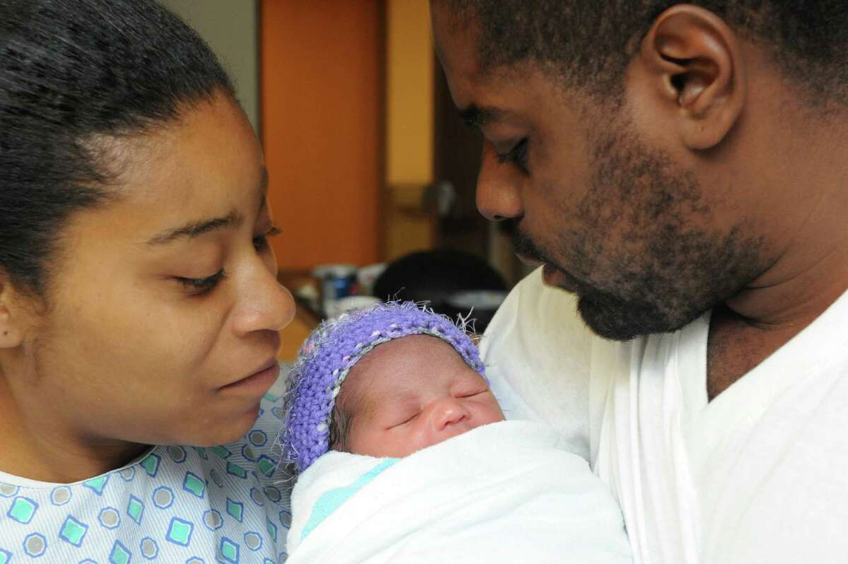 Special delivery: Jaelynn just couldn't wait